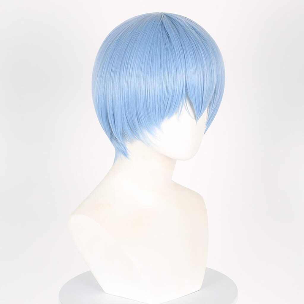 EVA Blue Wig - Ayanami Rei Inspired Short Straight Anime Cosplay ...
