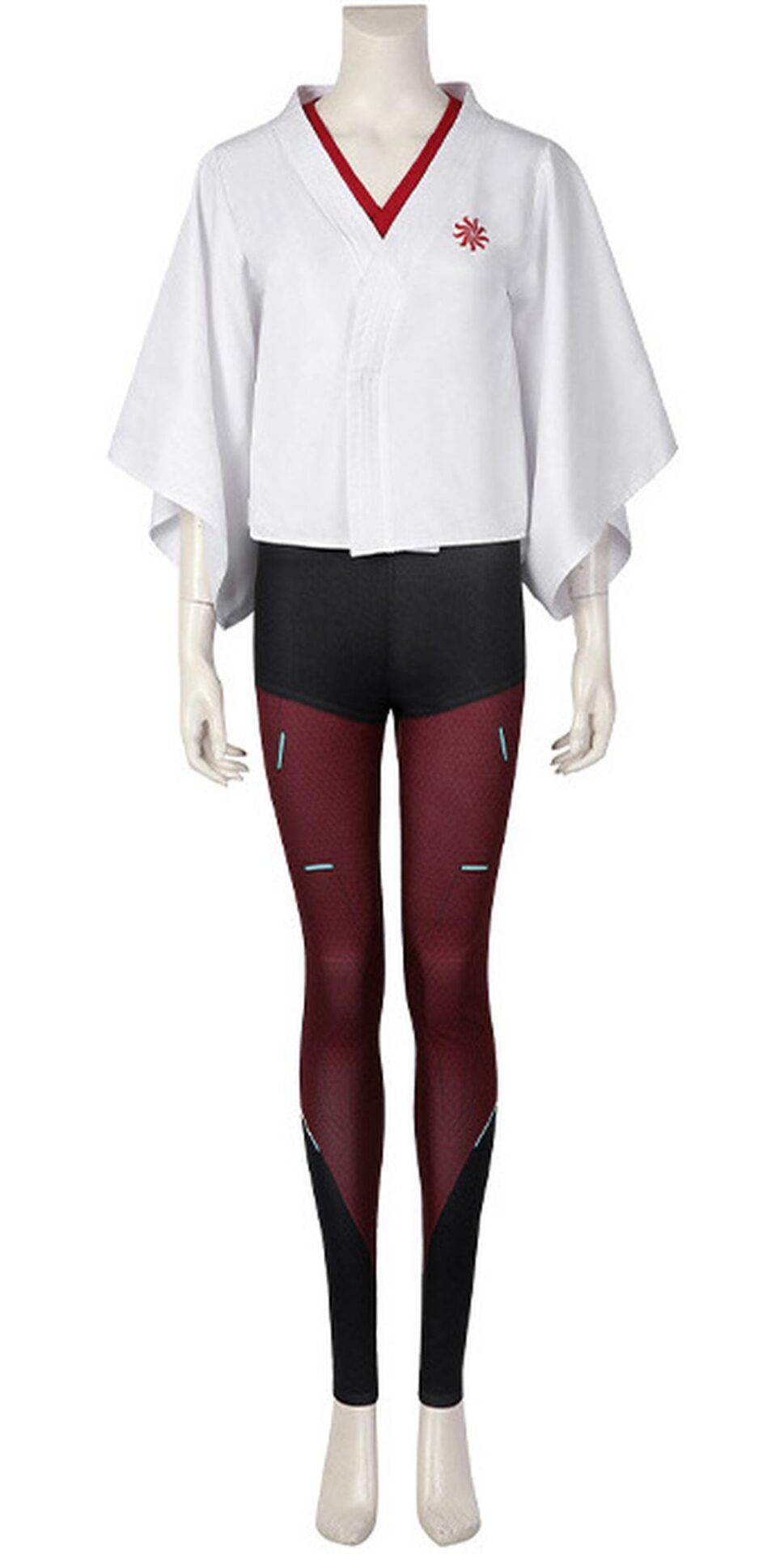 Kiriko Overwatch - White Red Ensemble - CosplaySpa