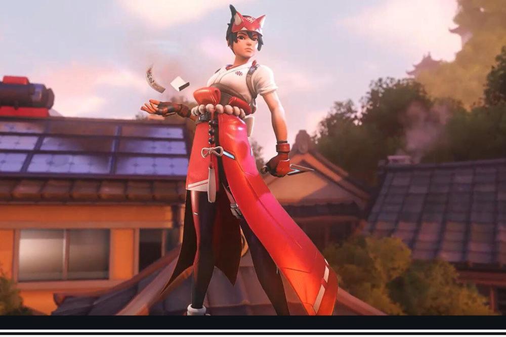 Kiriko Overwatch - White Red Ensemble - CosplaySpa
